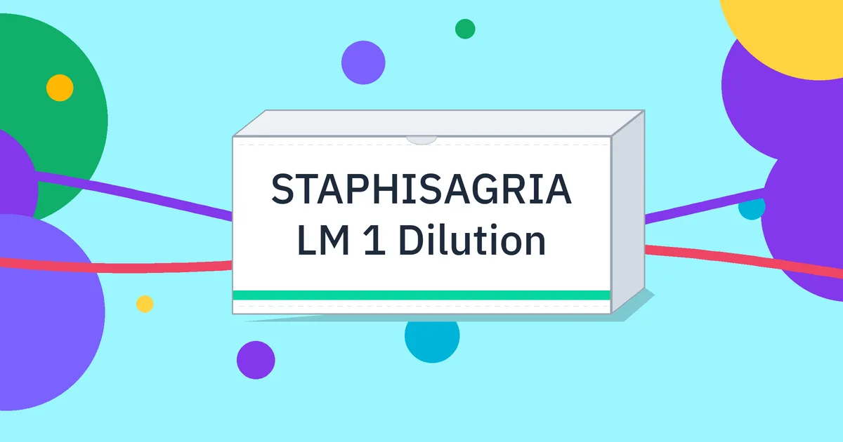 Symbolbild: Packung mit der Aufschrift STAPHISAGRIA LM 1 Dilution (PZN 13199486) – Verfügbarkeit und Bezug in Apotheken in Frankfurt am Main