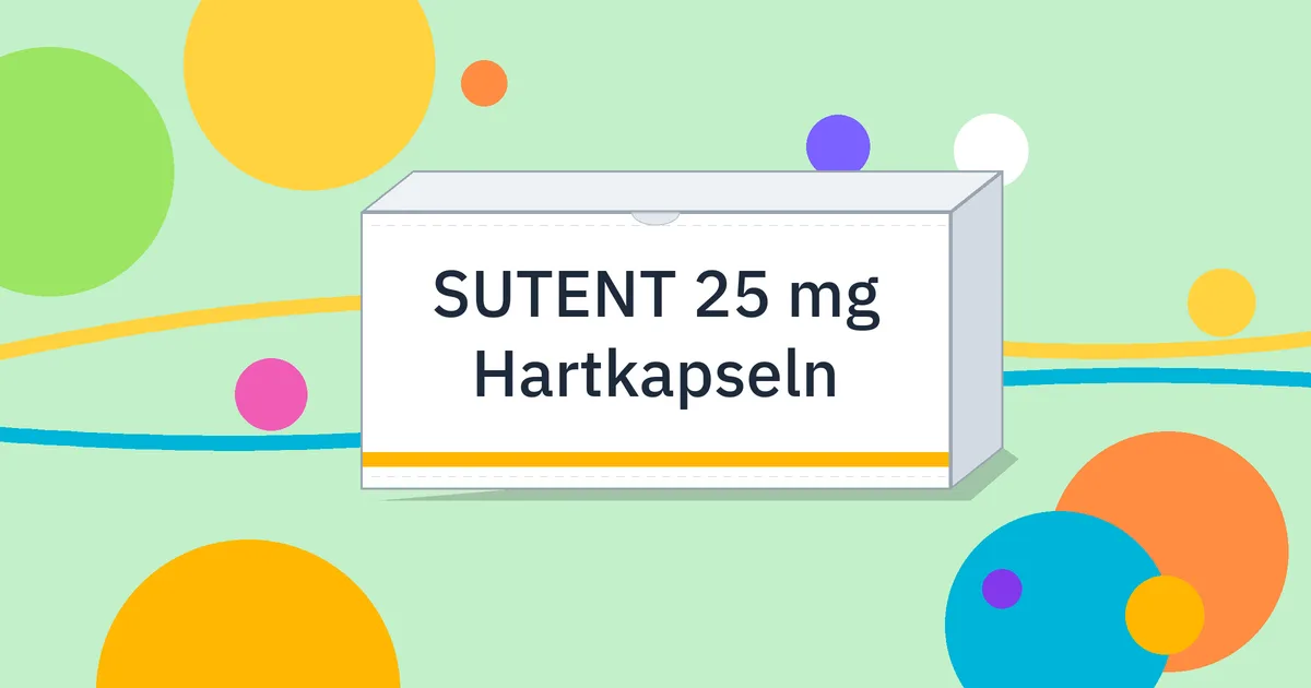 Symbolbild: Packung mit der Aufschrift SUTENT 25 mg Hartkapseln (PZN 10276855) – Verfügbarkeit und Bezug in Apotheken in Frankfurt am Main