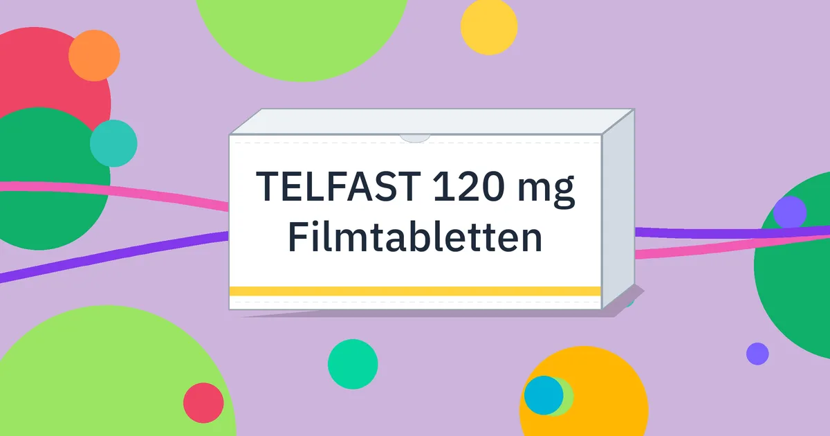 Symbolbild: Packung mit der Aufschrift TELFAST 120 mg Filmtabletten (PZN 01242001) – Verfügbarkeit und Bezug in Apotheken in Frankfurt am Main
