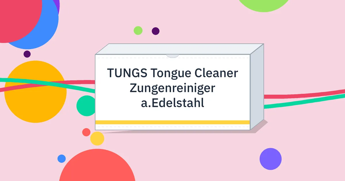 Symbolbild: Packung mit der Aufschrift TUNGS Tongue Cleaner Zungenreiniger a.Edelstahl (PZN 00878926) – Verfügbarkeit und Bezug in Apotheken in Frankfurt am Main