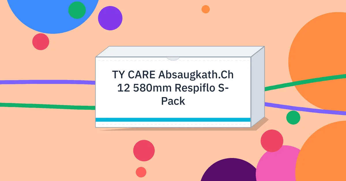 Symbolbild: Packung mit der Aufschrift TY CARE Absaugkath.Ch 12 580mm Respiflo S-Pack (PZN 00818410) – Verfügbarkeit und Bezug in Apotheken in Frankfurt am Main