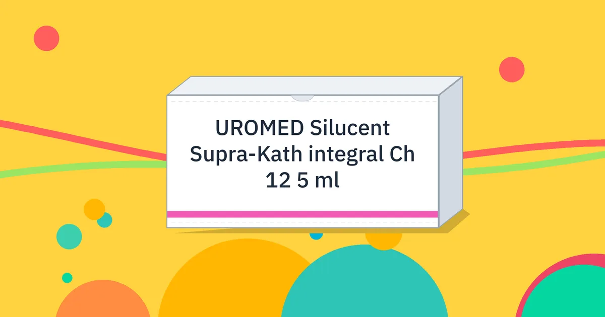 Symbolbild: Packung mit der Aufschrift UROMED Silucent Supra-Kath integral Ch 12 5 ml (PZN 10785901) – Verfügbarkeit und Bezug in Apotheken in Frankfurt am Main