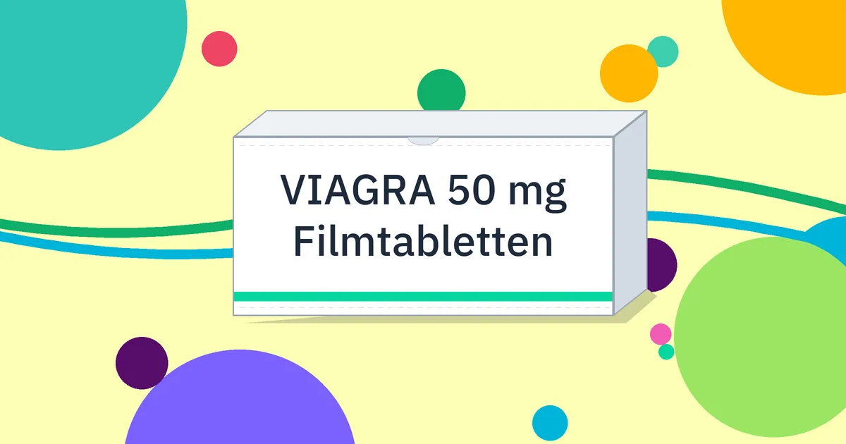Symbolbild: Packung mit der Aufschrift VIAGRA 50 mg Filmtabletten (PZN 08906800) – Verfügbarkeit und Bezug in Apotheken in Frankfurt am Main