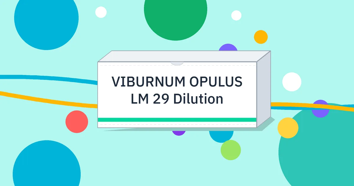 Symbolbild: Packung mit der Aufschrift VIBURNUM OPULUS LM 29 Dilution (PZN 13271284) – Verfügbarkeit und Bezug in Apotheken in Frankfurt am Main