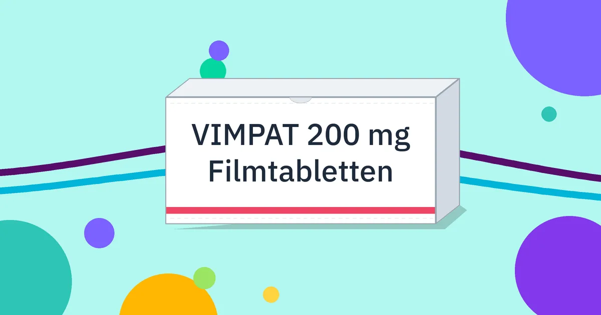 Symbolbild: Packung mit der Aufschrift VIMPAT 200 mg Filmtabletten (PZN 06568799) – Verfügbarkeit und Bezug in Apotheken in Frankfurt am Main