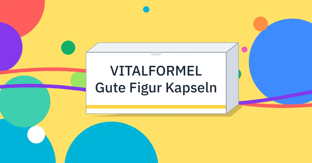 Symbolbild: Packung mit der Aufschrift VITALFORMEL Gute Figur Kapseln (PZN 06798068) – Verfügbarkeit und Bezug in Apotheken in Frankfurt am Main