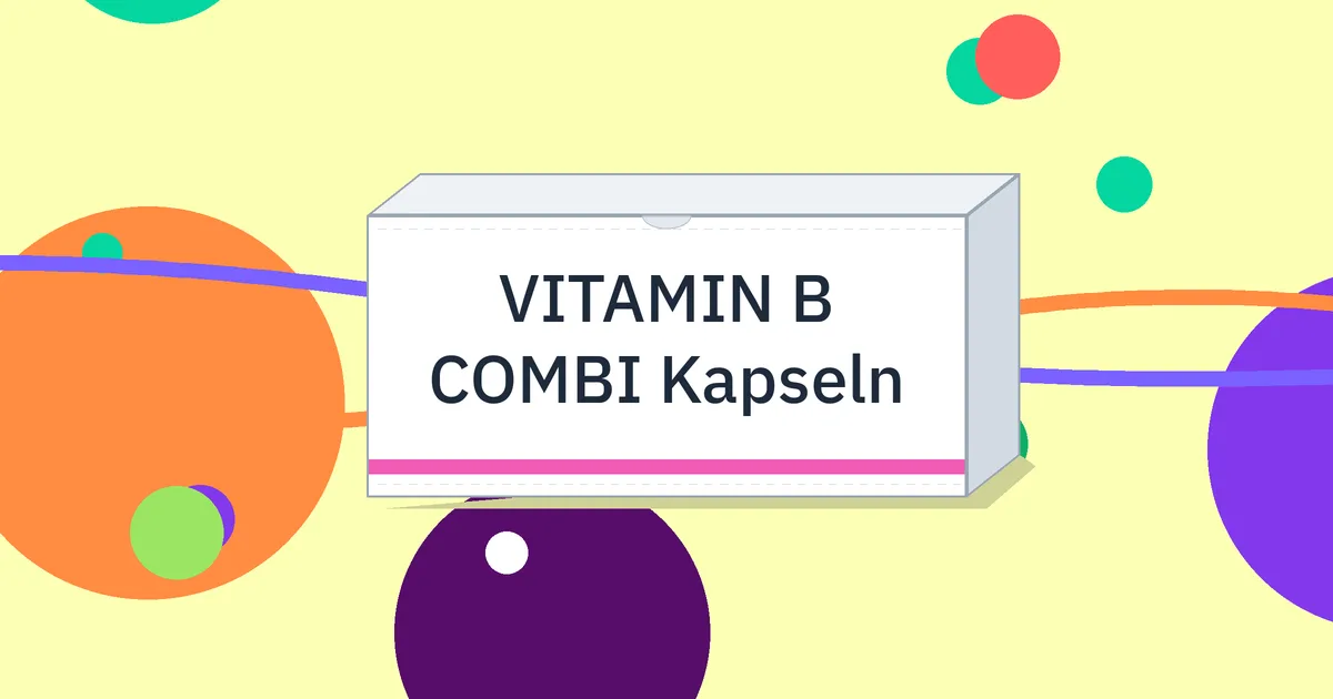 Symbolbild: Packung mit der Aufschrift VITAMIN B COMBI Kapseln (PZN 00210341) – Verfügbarkeit und Bezug in Apotheken in Frankfurt am Main