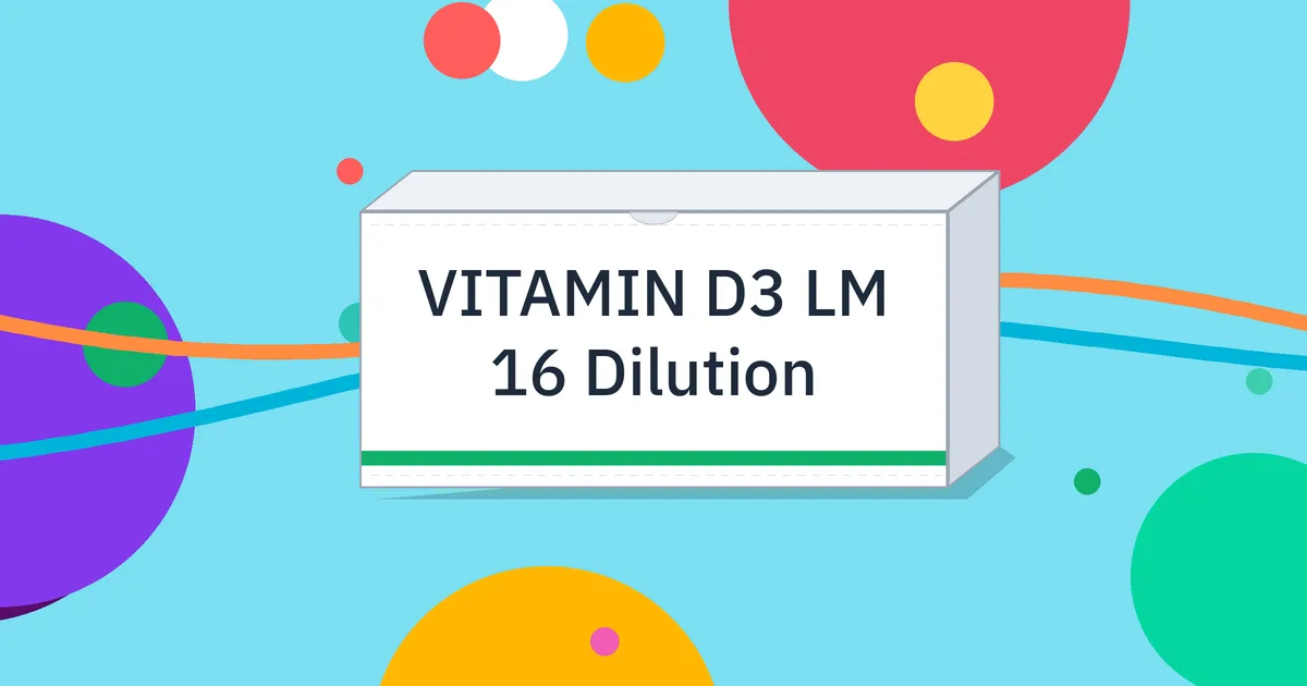 Symbolbild: Packung mit der Aufschrift VITAMIN D3 LM 16 Dilution (PZN 13278820) – Verfügbarkeit und Bezug in Apotheken in Frankfurt am Main