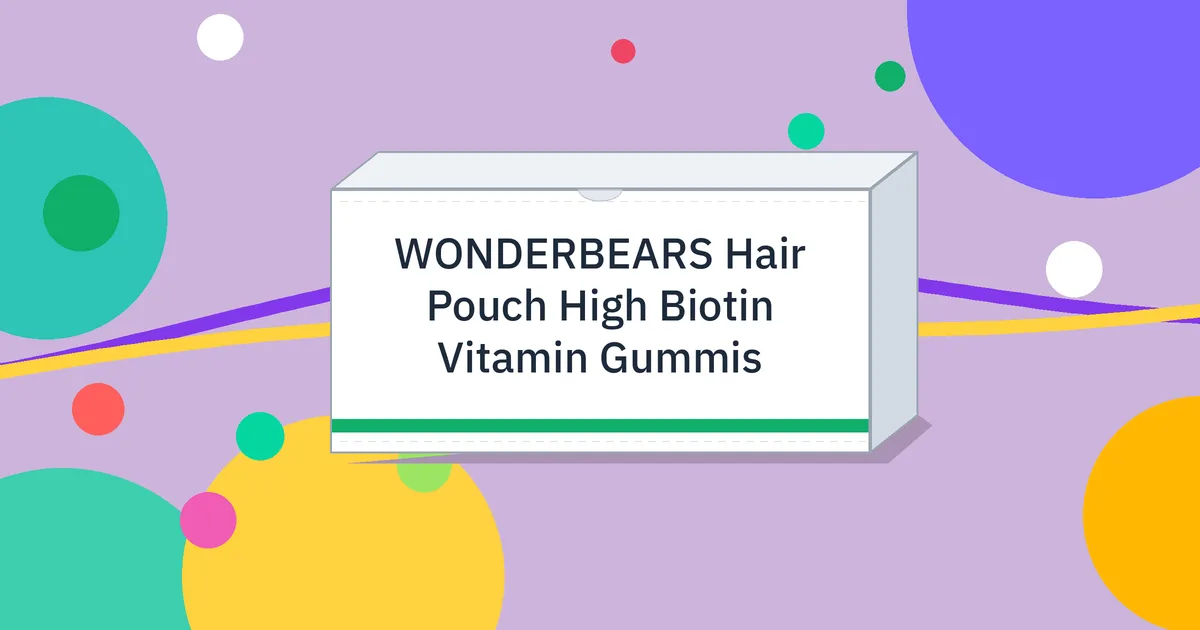 Symbolbild: Packung mit der Aufschrift WONDERBEARS Hair Pouch High Biotin Vitamin Gummis (PZN 20948327) – Verfügbarkeit und Bezug in Apotheken in Frankfurt am Main