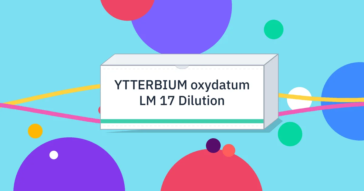 Symbolbild: Packung mit der Aufschrift YTTERBIUM oxydatum LM 17 Dilution (PZN 13287026) – Verfügbarkeit und Bezug in Apotheken in Frankfurt am Main