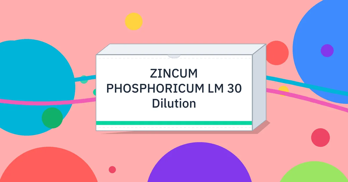 Symbolbild: Packung mit der Aufschrift ZINCUM PHOSPHORICUM LM 30 Dilution (PZN 03503026) – Verfügbarkeit und Bezug in Apotheken in Frankfurt am Main