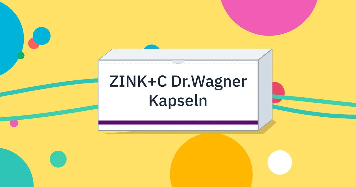 Symbolbild: Packung mit der Aufschrift ZINK+C Dr.Wagner Kapseln (PZN 11037673) – Verfügbarkeit und Bezug in Apotheken in Frankfurt am Main