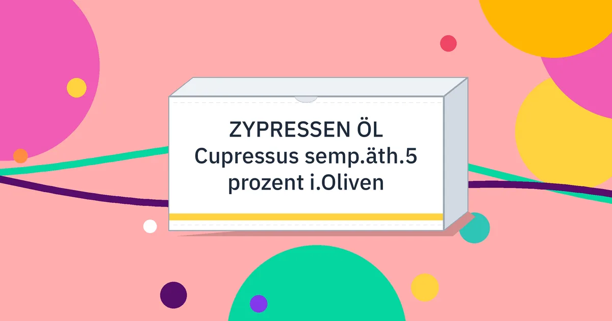 Symbolbild: Packung mit der Aufschrift ZYPRESSEN ÖL Cupressus semp.äth.5 prozent i.Oliven (PZN 02467825) – Verfügbarkeit und Bezug in Apotheken in Frankfurt am Main