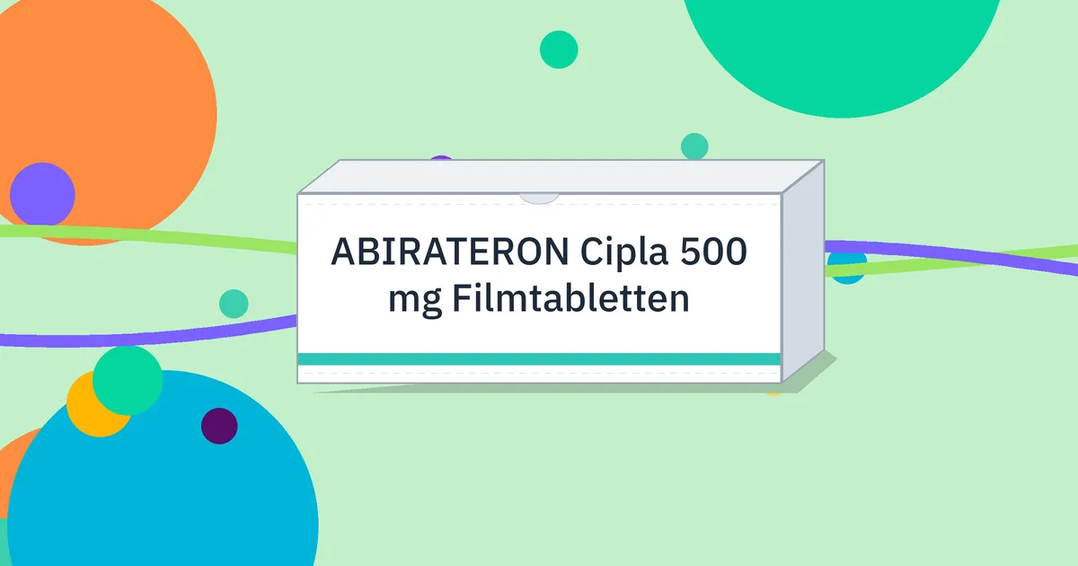 Symbolbild: Packung mit der Aufschrift ABIRATERON Cipla 500 mg Filmtabletten (PZN 16821526) – Verfügbarkeit und Bezug in Apotheken in Frankfurt am Main