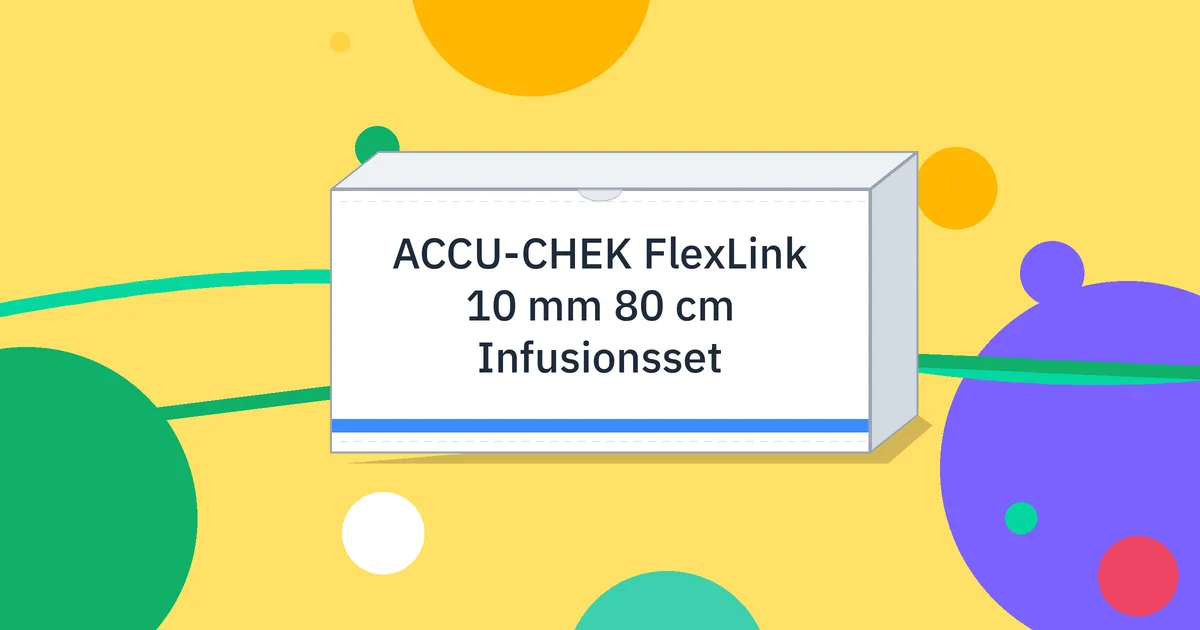Symbolbild: Packung mit der Aufschrift ACCU-CHEK FlexLink 10 mm 80 cm Infusionsset (PZN 16786959) – Verfügbarkeit und Bezug in Apotheken in Frankfurt am Main