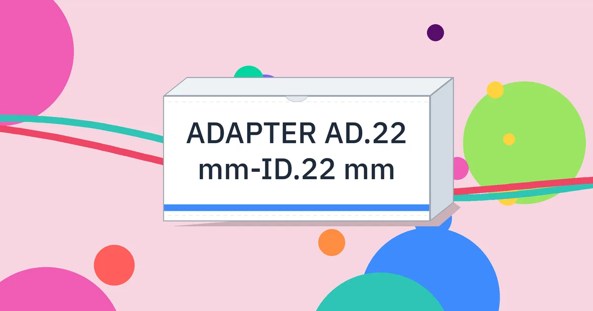 Symbolbild: Packung mit der Aufschrift ADAPTER AD.22 mm-ID.22 mm (PZN 17515501) – Verfügbarkeit und Bezug in Apotheken in Frankfurt am Main