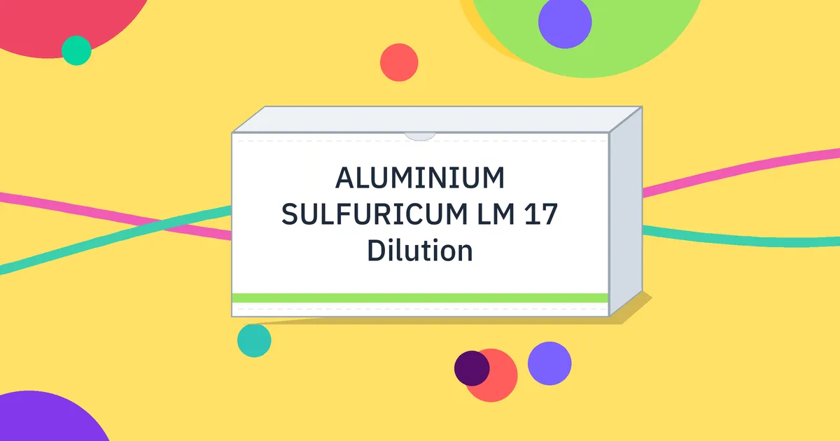 Symbolbild: Packung mit der Aufschrift ALUMINIUM SULFURICUM LM 17 Dilution (PZN 13317678) – Verfügbarkeit und Bezug in Apotheken in Frankfurt am Main
