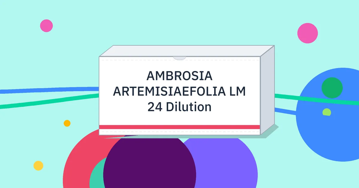 Symbolbild: Packung mit der Aufschrift AMBROSIA ARTEMISIAEFOLIA LM 24 Dilution (PZN 13318235) – Verfügbarkeit und Bezug in Apotheken in Frankfurt am Main