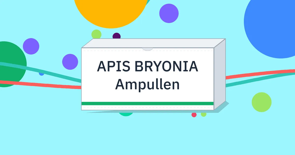 Symbolbild: Packung mit der Aufschrift APIS BRYONIA Ampullen (PZN 01750588) – Verfügbarkeit und Bezug in Apotheken in Frankfurt am Main
