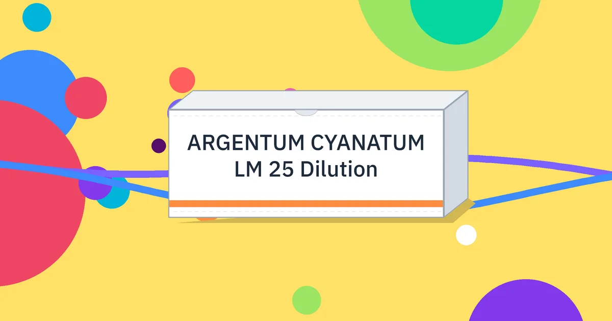 Symbolbild: Packung mit der Aufschrift ARGENTUM CYANATUM LM 25 Dilution (PZN 13390706) – Verfügbarkeit und Bezug in Apotheken in Frankfurt am Main