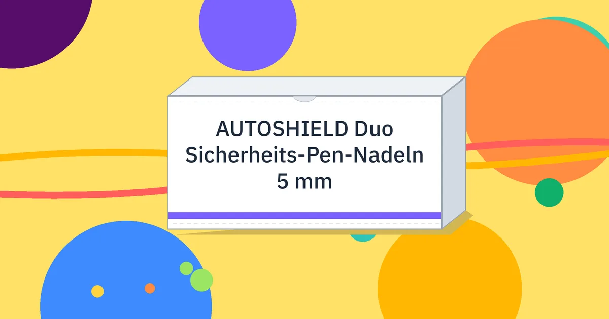 Symbolbild: Packung mit der Aufschrift AUTOSHIELD Duo Sicherheits-Pen-Nadeln 5 mm (PZN 13706693) – Verfügbarkeit und Bezug in Apotheken in Frankfurt am Main