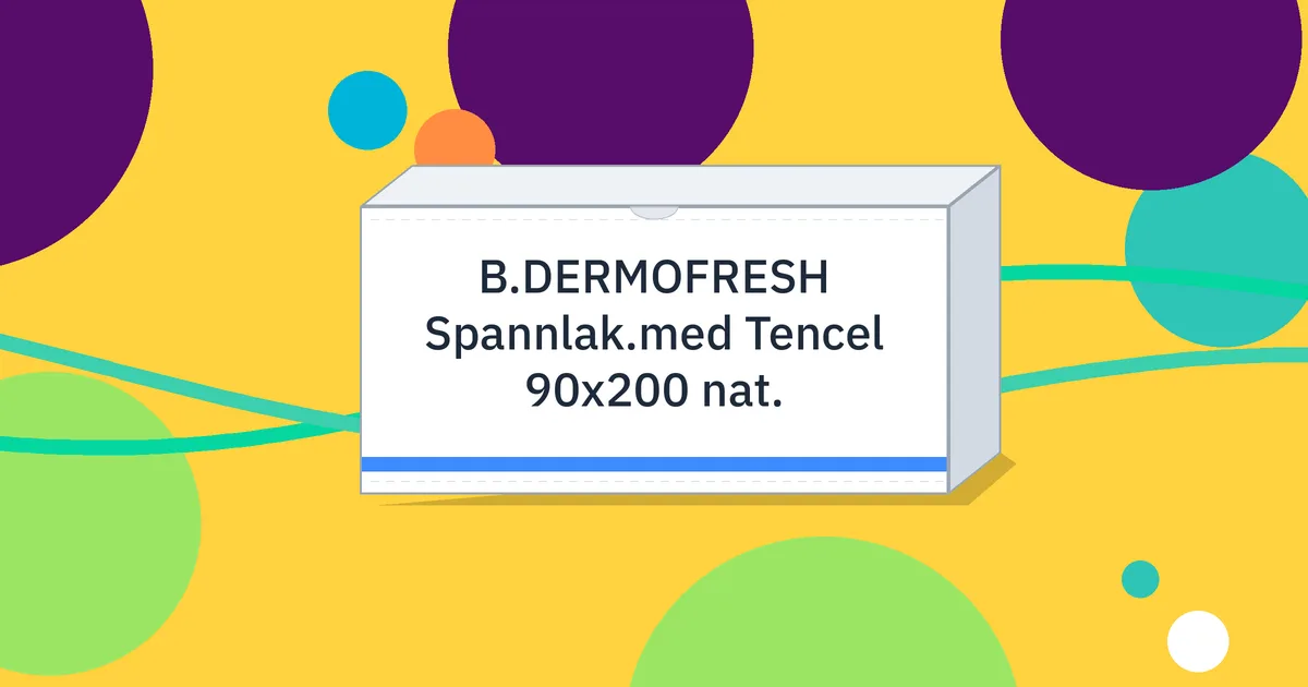 Symbolbild: Packung mit der Aufschrift B.DERMOFRESH Spannlak.med Tencel 90x200 nat. (PZN 09244815) – Verfügbarkeit und Bezug in Apotheken in Frankfurt am Main