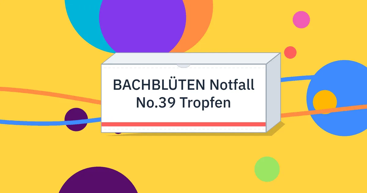 Symbolbild: Packung mit der Aufschrift BACHBLÜTEN Notfall No.39 Tropfen (PZN 09773057) – Verfügbarkeit und Bezug in Apotheken in Frankfurt am Main