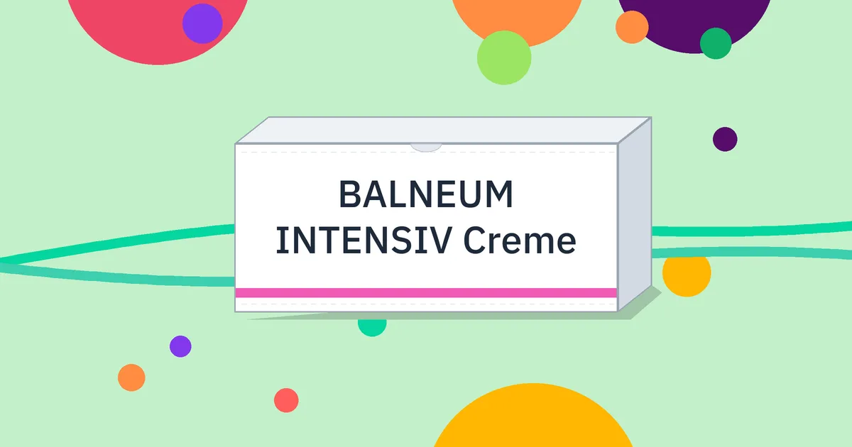 Symbolbild: Packung mit der Aufschrift BALNEUM INTENSIV Creme (PZN 08712740) – Verfügbarkeit und Bezug in Apotheken in Frankfurt am Main