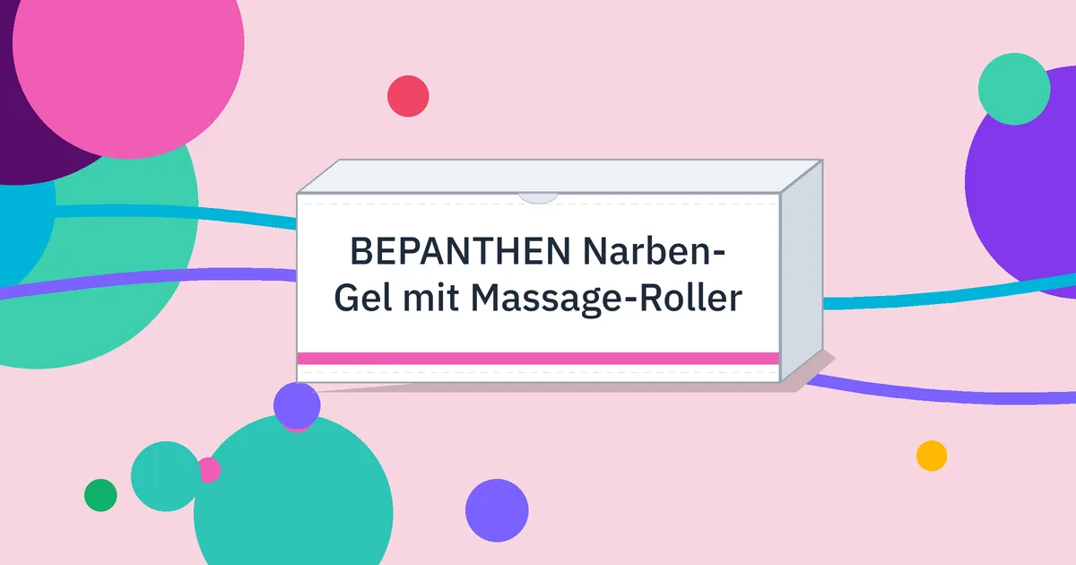 Symbolbild: Packung mit der Aufschrift BEPANTHEN Narben-Gel mit Massage-Roller (PZN 09461168) – Verfügbarkeit und Bezug in Apotheken in Frankfurt am Main