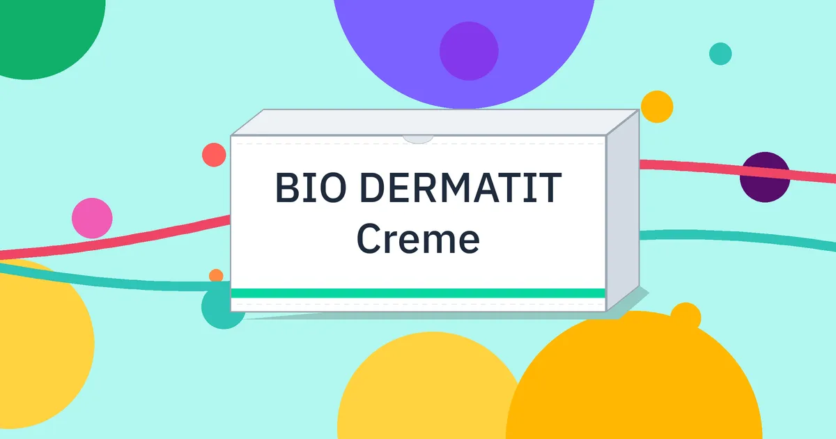 Symbolbild: Packung mit der Aufschrift BIO DERMATIT Creme (PZN 19558294) – Verfügbarkeit und Bezug in Apotheken in Frankfurt am Main