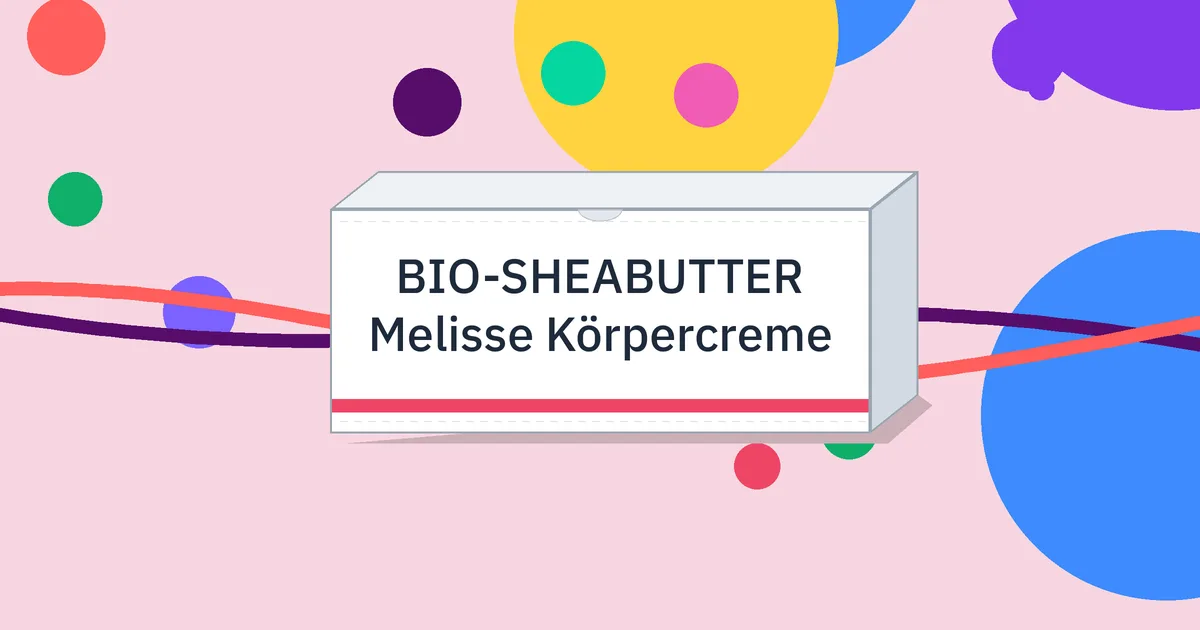 Symbolbild: Packung mit der Aufschrift BIO-SHEABUTTER Melisse Körpercreme (PZN 17415604) – Verfügbarkeit und Bezug in Apotheken in Frankfurt am Main