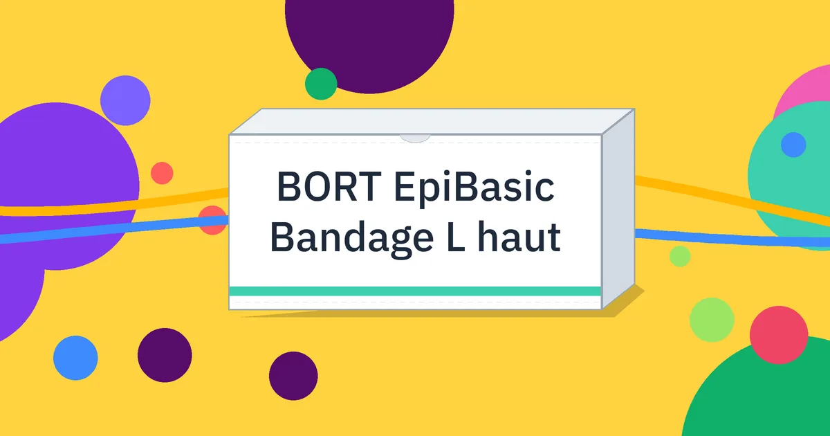 Symbolbild: Packung mit der Aufschrift BORT EpiBasic Bandage L haut (PZN 07673357) – Verfügbarkeit und Bezug in Apotheken in Frankfurt am Main