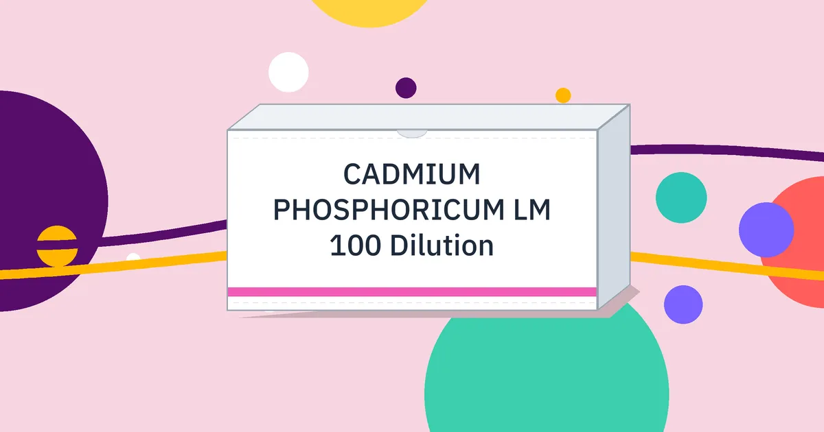 Symbolbild: Packung mit der Aufschrift CADMIUM PHOSPHORICUM LM 100 Dilution (PZN 13402639) – Verfügbarkeit und Bezug in Apotheken in Frankfurt am Main