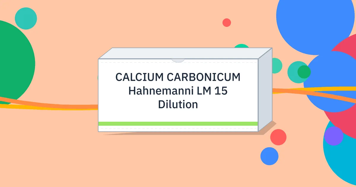 Symbolbild: Packung mit der Aufschrift CALCIUM CARBONICUM Hahnemanni LM 15 Dilution (PZN 12803537) – Verfügbarkeit und Bezug in Apotheken in Frankfurt am Main