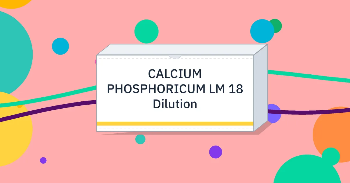 Symbolbild: Packung mit der Aufschrift CALCIUM PHOSPHORICUM LM 18 Dilution (PZN 07539601) – Verfügbarkeit und Bezug in Apotheken in Frankfurt am Main