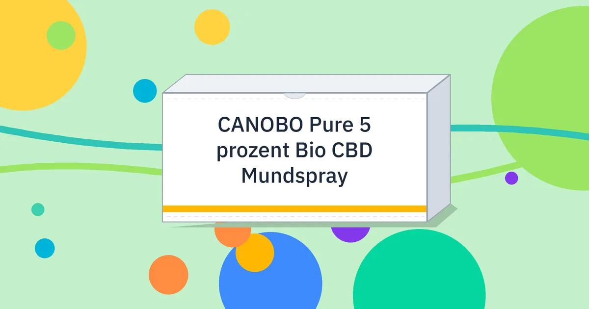 Symbolbild: Packung mit der Aufschrift CANOBO Pure 5 prozent Bio CBD Mundspray (PZN 17261064) – Verfügbarkeit und Bezug in Apotheken in Frankfurt am Main