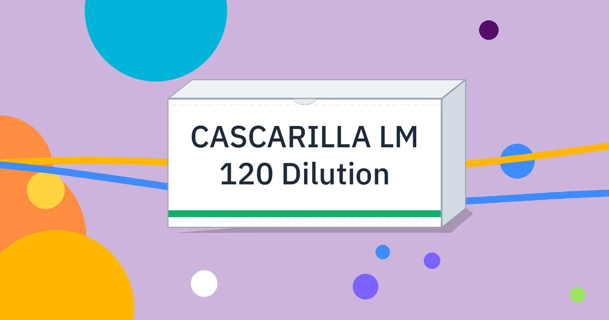 Symbolbild: Packung mit der Aufschrift CASCARILLA LM 120 Dilution (PZN 13433700) – Verfügbarkeit und Bezug in Apotheken in Frankfurt am Main