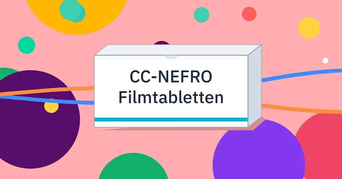 Symbolbild: Packung mit der Aufschrift CC-NEFRO Filmtabletten (PZN 04133206) – Verfügbarkeit und Bezug in Apotheken in Frankfurt am Main