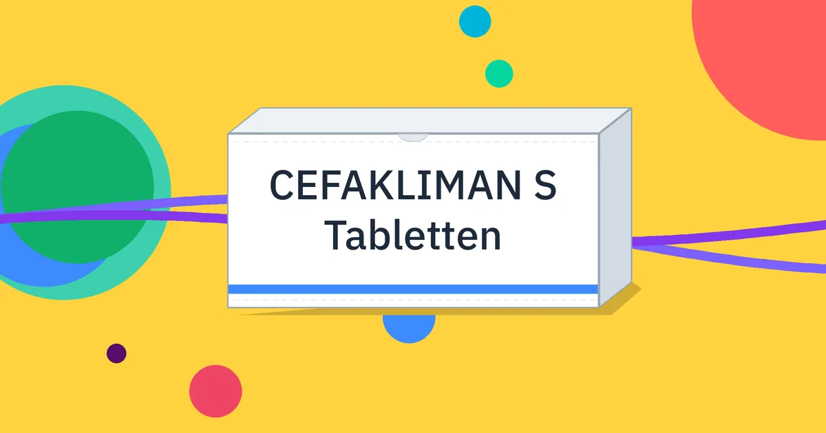 Symbolbild: Packung mit der Aufschrift CEFAKLIMAN S Tabletten (PZN 04041361) – Verfügbarkeit und Bezug in Apotheken in Frankfurt am Main