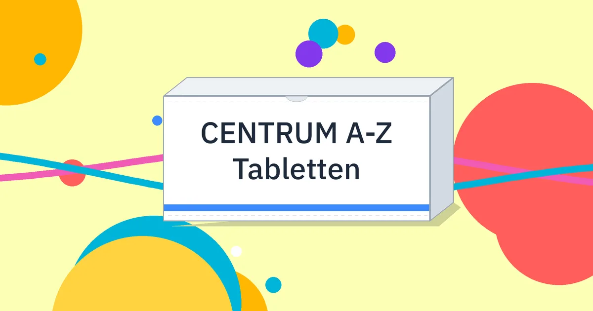 Symbolbild: Packung mit der Aufschrift CENTRUM A-Z Tabletten (PZN 15581528) – Verfügbarkeit und Bezug in Apotheken in Frankfurt am Main