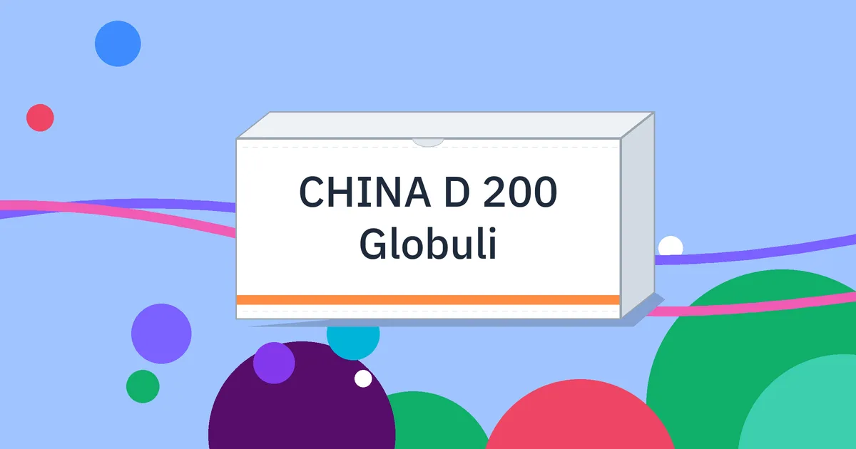 Symbolbild: Packung mit der Aufschrift CHINA D 200 Globuli (PZN 00907906) – Verfügbarkeit und Bezug in Apotheken in Frankfurt am Main
