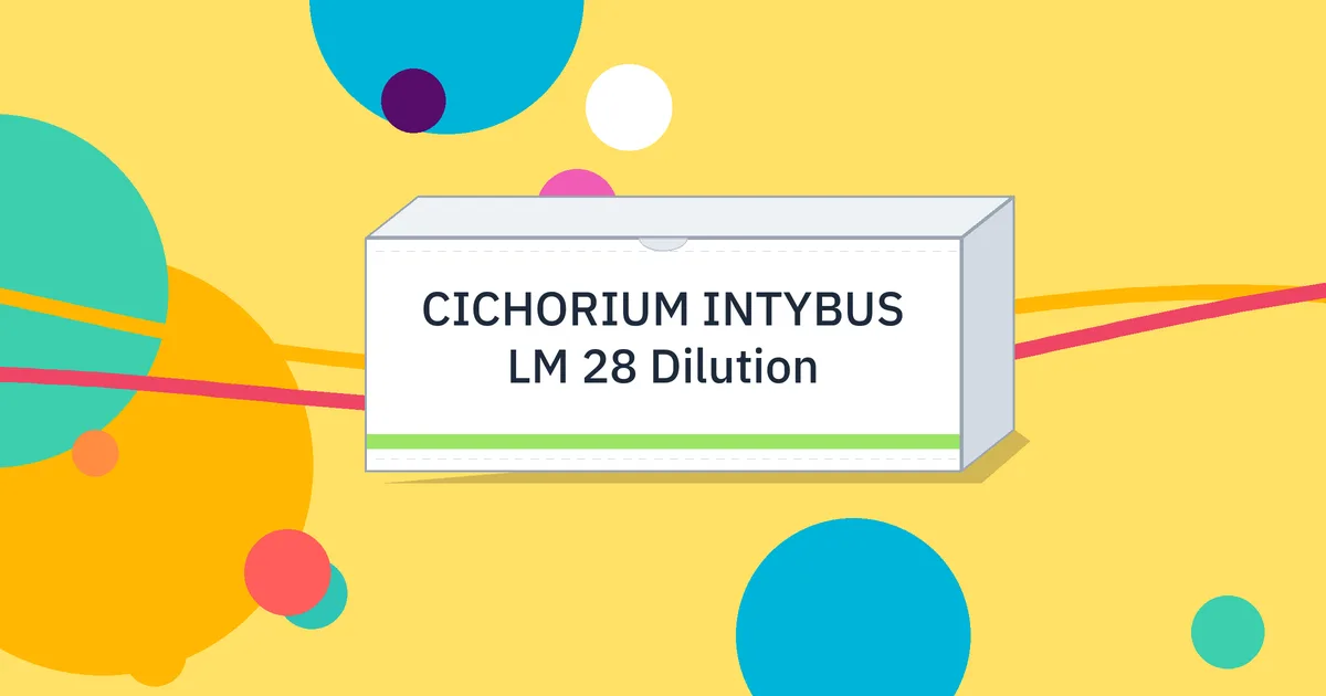 Symbolbild: Packung mit der Aufschrift CICHORIUM INTYBUS LM 28 Dilution (PZN 13446157) – Verfügbarkeit und Bezug in Apotheken in Frankfurt am Main