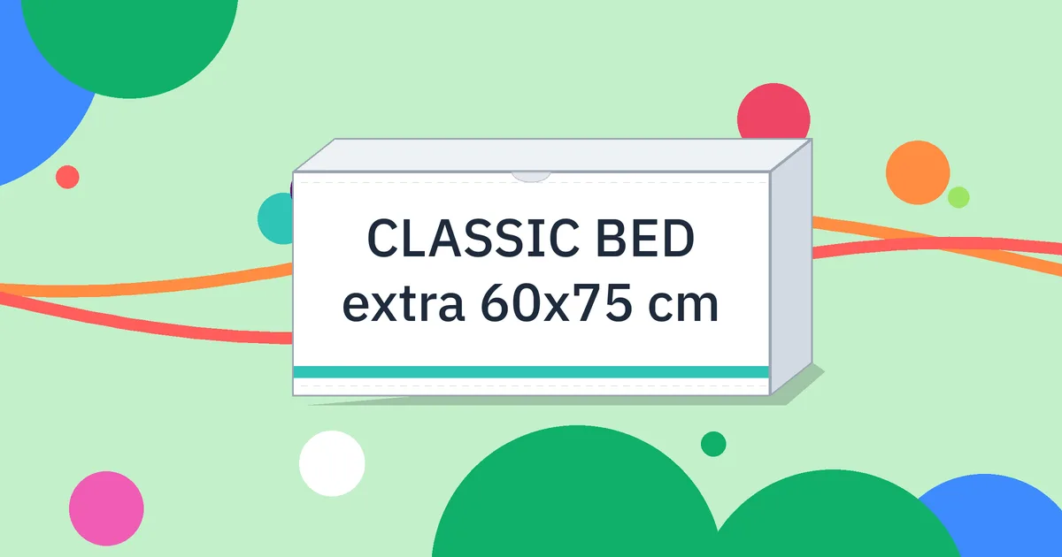 Symbolbild: Packung mit der Aufschrift CLASSIC BED extra 60x75 cm (PZN 10420766) – Verfügbarkeit und Bezug in Apotheken in Frankfurt am Main