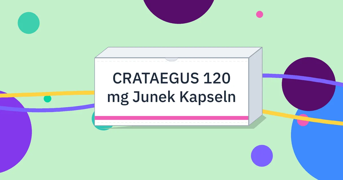 Symbolbild: Packung mit der Aufschrift CRATAEGUS 120 mg Junek Kapseln (PZN 03491501) – Verfügbarkeit und Bezug in Apotheken in Frankfurt am Main