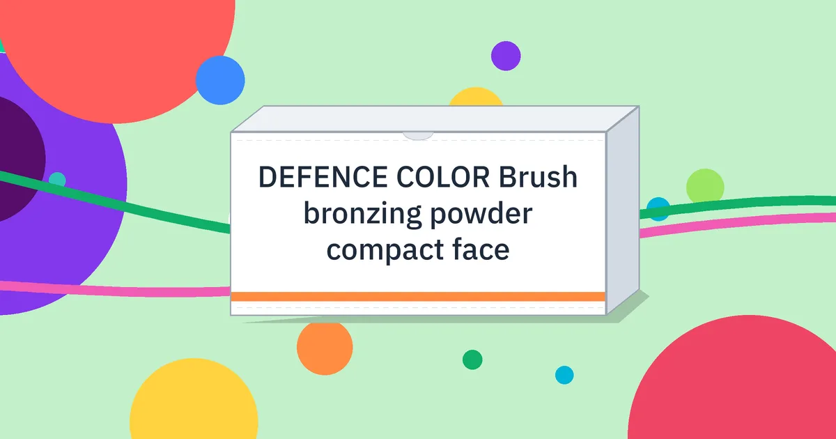Symbolbild: Packung mit der Aufschrift DEFENCE COLOR Brush bronzing powder compact face (PZN 11890830) – Verfügbarkeit und Bezug in Apotheken in Frankfurt am Main