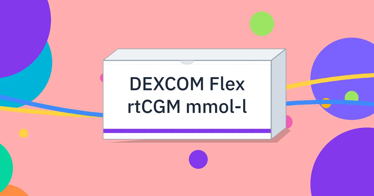 Symbolbild: Packung mit der Aufschrift DEXCOM Flex rtCGM mmol-l (PZN 20637159) – Verfügbarkeit und Bezug in Apotheken in Frankfurt am Main