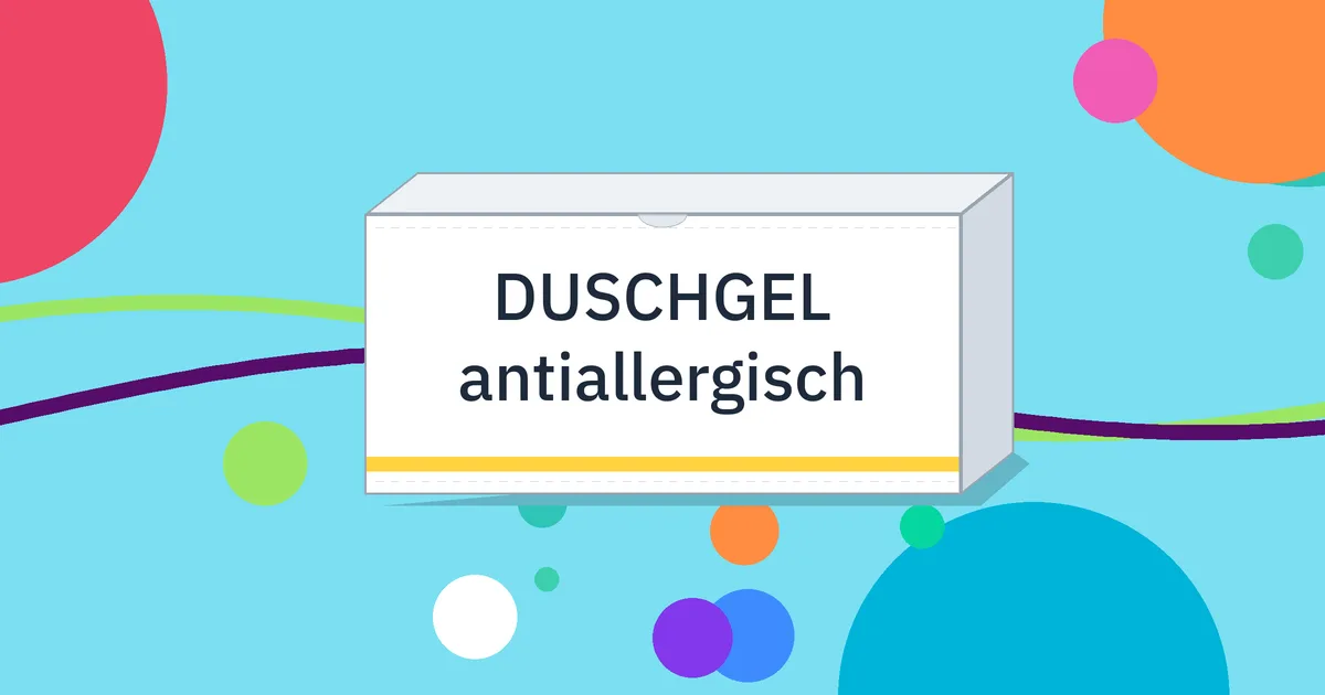 Symbolbild: Packung mit der Aufschrift DUSCHGEL antiallergisch (PZN 05548406) – Verfügbarkeit und Bezug in Apotheken in Frankfurt am Main