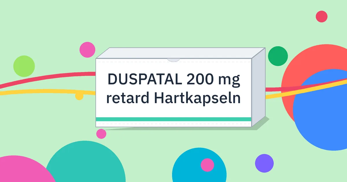 Symbolbild: Packung mit der Aufschrift DUSPATAL 200 mg retard Hartkapseln (PZN 16811077) – Verfügbarkeit und Bezug in Apotheken in Frankfurt am Main
