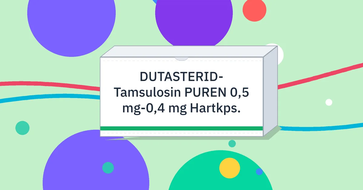 Symbolbild: Packung mit der Aufschrift DUTASTERID-Tamsulosin PUREN 0,5 mg-0,4 mg Hartkps. (PZN 16012991) – Verfügbarkeit und Bezug in Apotheken in Frankfurt am Main