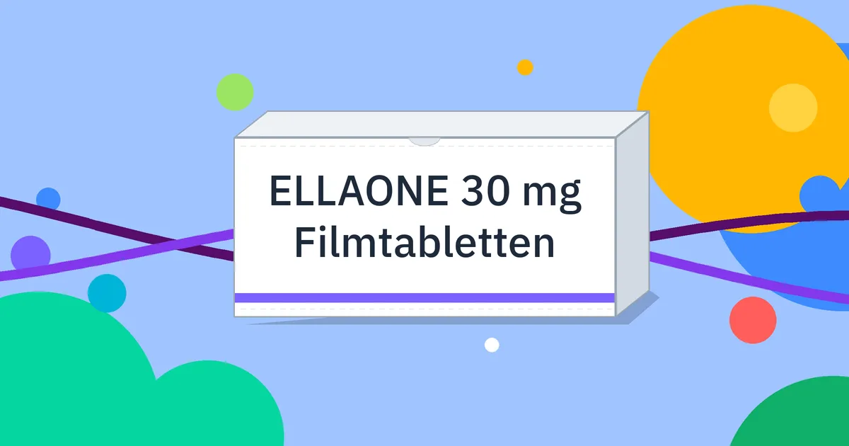 Symbolbild: Packung mit der Aufschrift ELLAONE 30 mg Filmtabletten (PZN 16122107) – Verfügbarkeit und Bezug in Apotheken in Frankfurt am Main